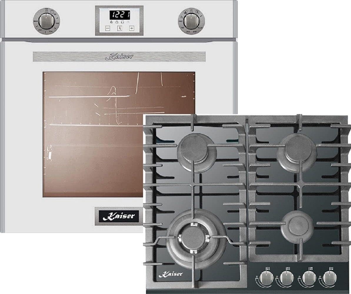 Kaiser Gasbackofen Gasherd-Set EG 6374 W + KCG 6383, Einbau-Backofen ...