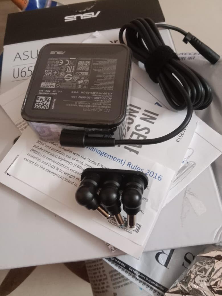 ASUS U65W-01 Mini Mulit-Tips Adaptor/Charger Pin with Plug Dimension 4 ...