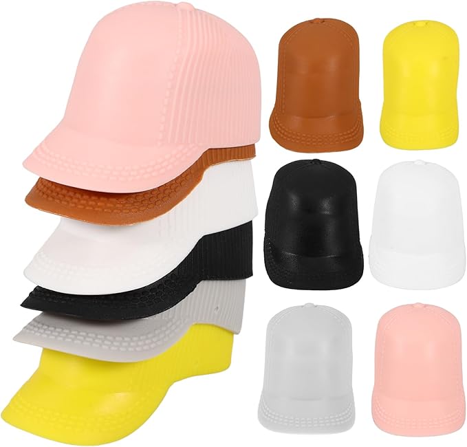 Amazon.com: JOINPAYA Mini Doll Hats: 12pcs Miniature Dollhouse Plastic ...