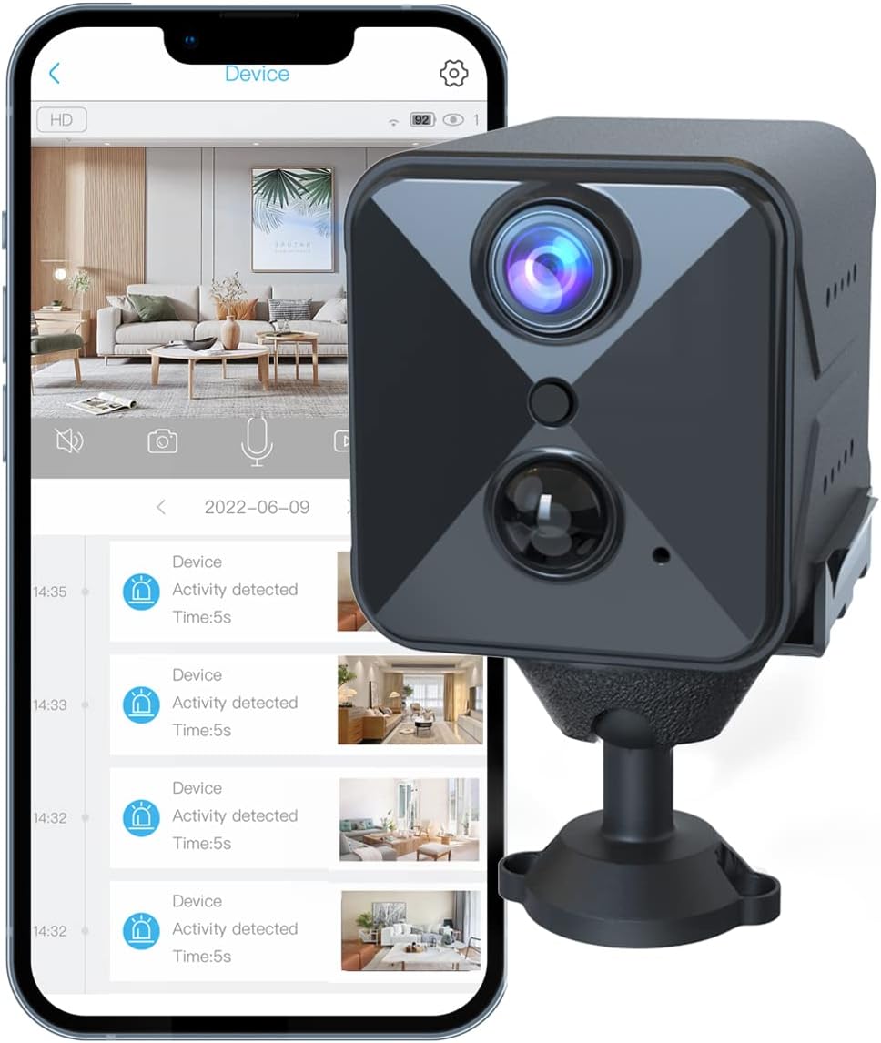 Amazon.com : Mini Wireless WiFi Camera HD 1080P Home Security Cameras ...