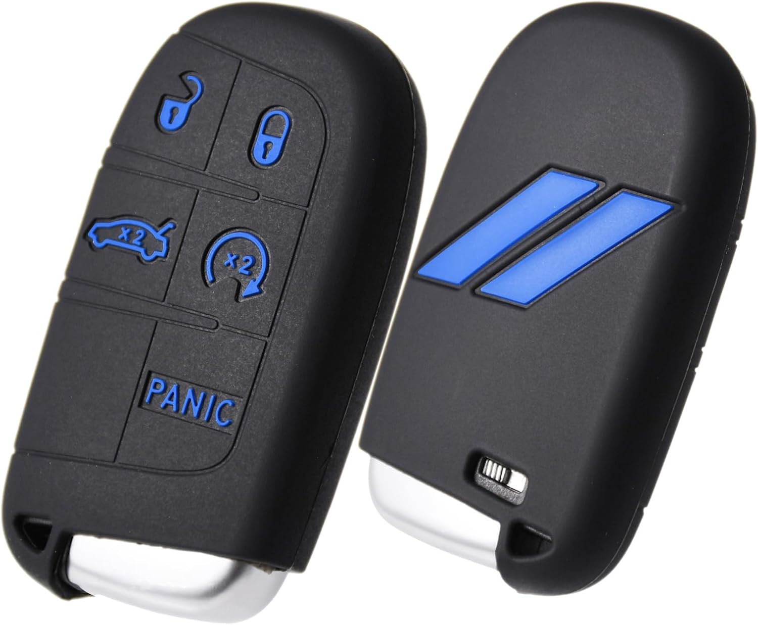 Amazon.com: // Slash Silicone Key Fob Cover Case Protector for Dodge ...