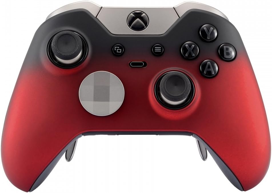 eXtremeRate Red Shadow Soft Touch Replacement Faceplate Front Shell for ...