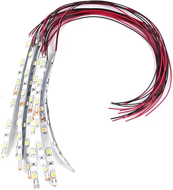 Amazon.com: 10PCS Pre-Wired Strip Lights, LED Light Self-Adhesive ...