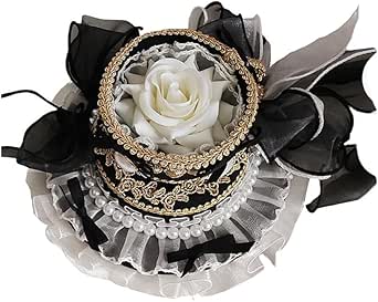 Women's Lolita Hair Accessories Tea Cup Top Hat Court Rococo Spanish ...