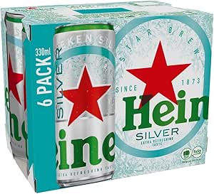 Heineken Silver Beer Lager 6x330ml Cans : Amazon.co.uk: Grocery