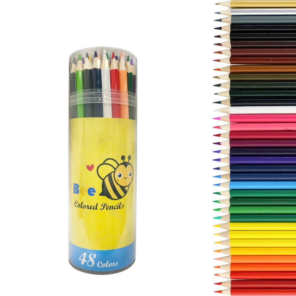Buy Bee Colored Pencils 48 Count, Colored Pencils For Kids, Good ...
