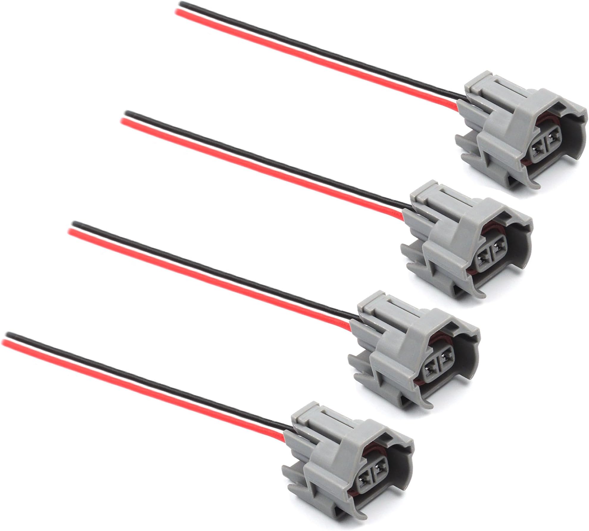 Amazon.com: Fuel Injector Connector EV1 Type Plug Clip Pigtail - by ...