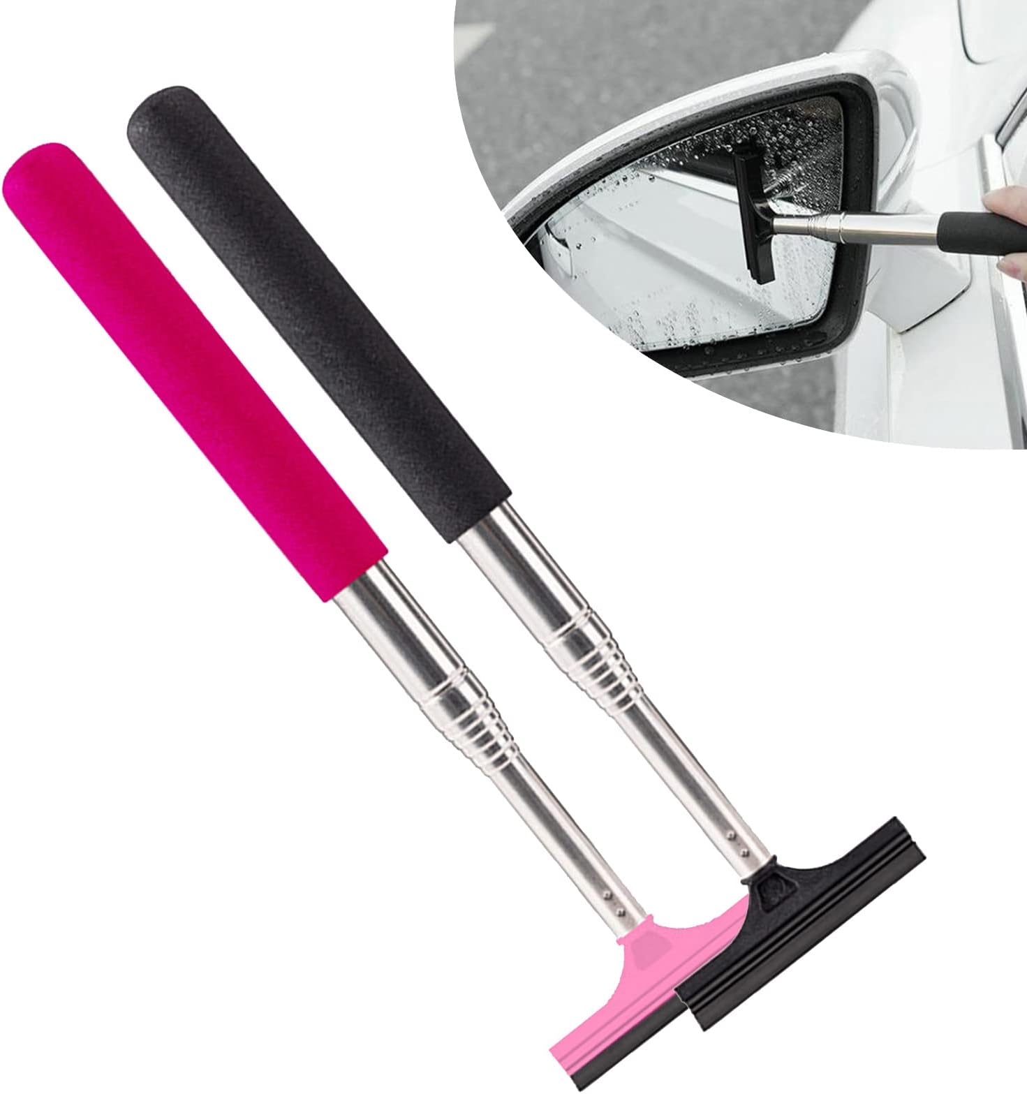 Amazon.com: jeseny 2 PCS Car Rearview Mirror Wiper Telescopic Auto ...