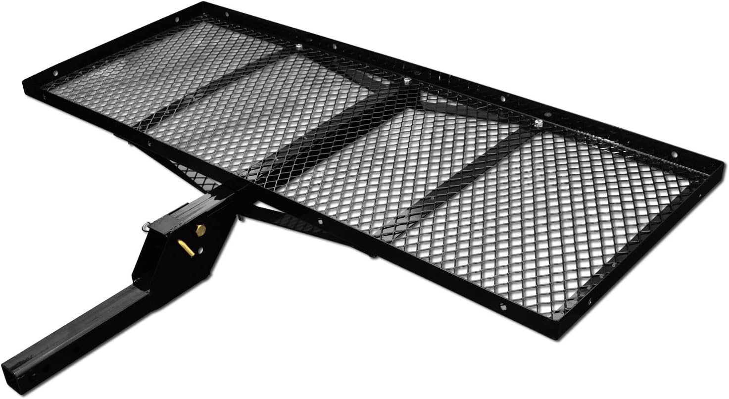 Amazon.com: Universal 59" Black Mesh Steel Rear Bumper Trailer Tow ...