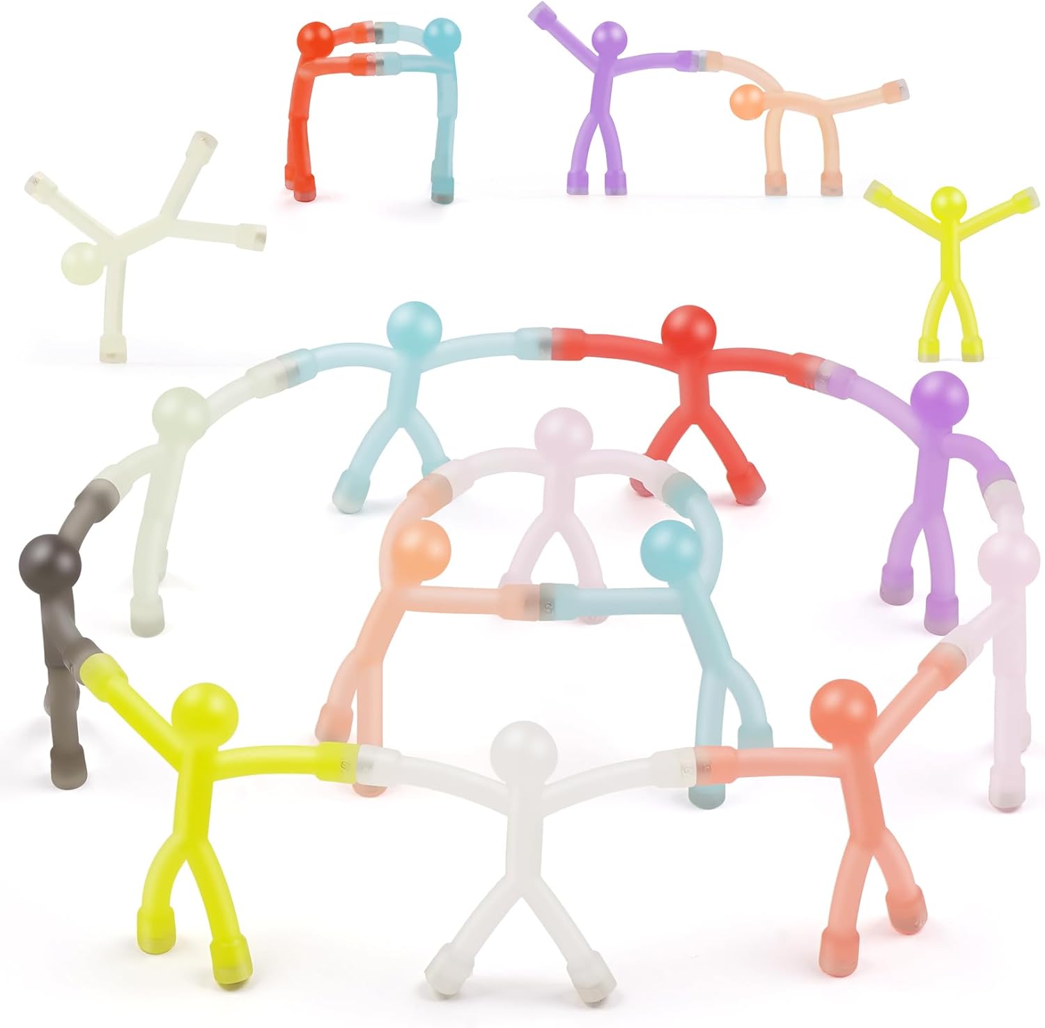 Amazon.com: Grtard 10 Pack Magnetic People Figures, Colorful Humanoid ...