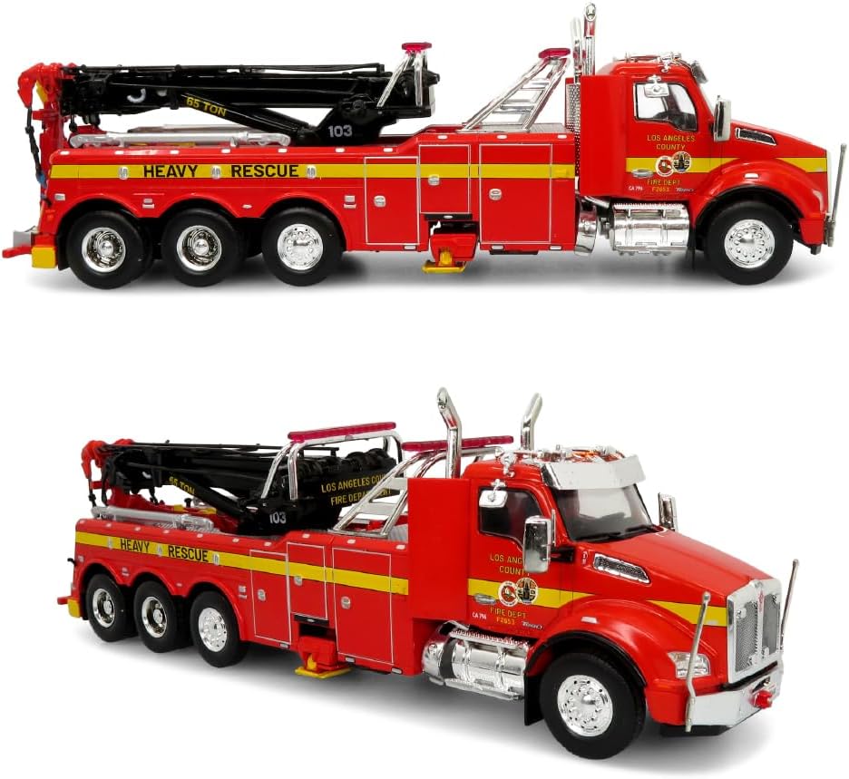 Amazon.com: Generic Kenworth T880 Heavy Rescue - LACoFD 103 Diecast ...