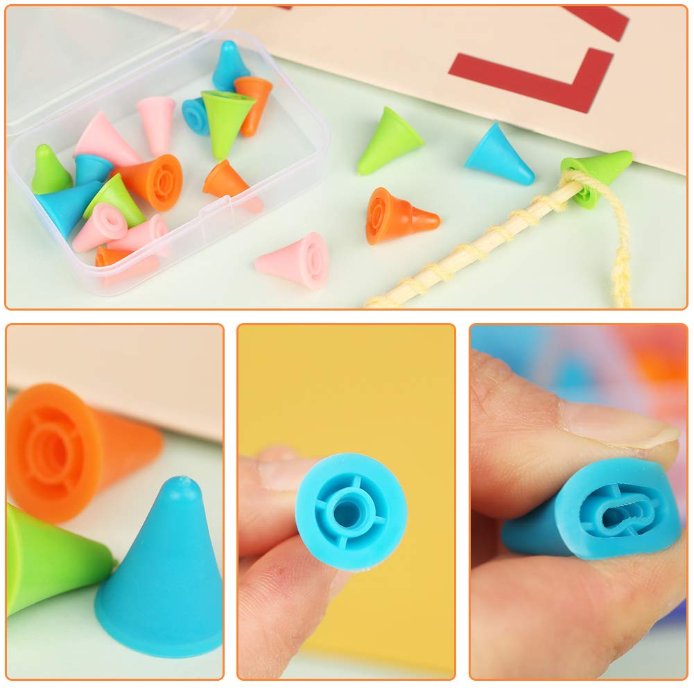 Snapklik.com : 20 PCS Knitting Needles Point Protectors/Stoppers