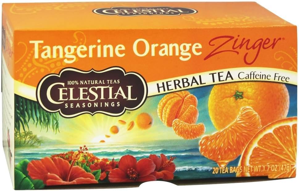 Amazon.com: Celestial Seasonings Tangerine Orange Herb Tea (3x20 Bag ...