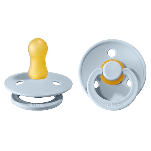 Amazon.com : Bibs Pacifiers | Natural Rubber Baby Pacifier | Set of 2 ...