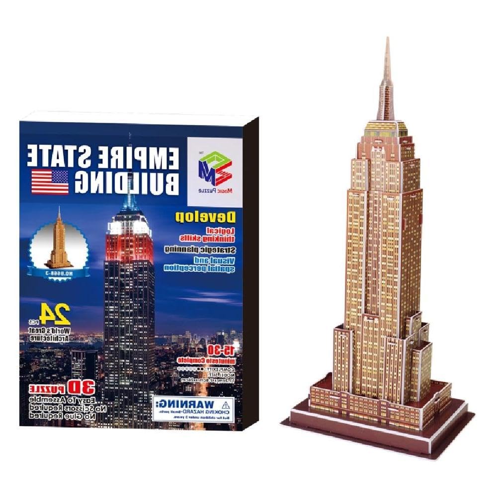World Famous Building Bridge Tower Model Puzzle Brain Training Set ...