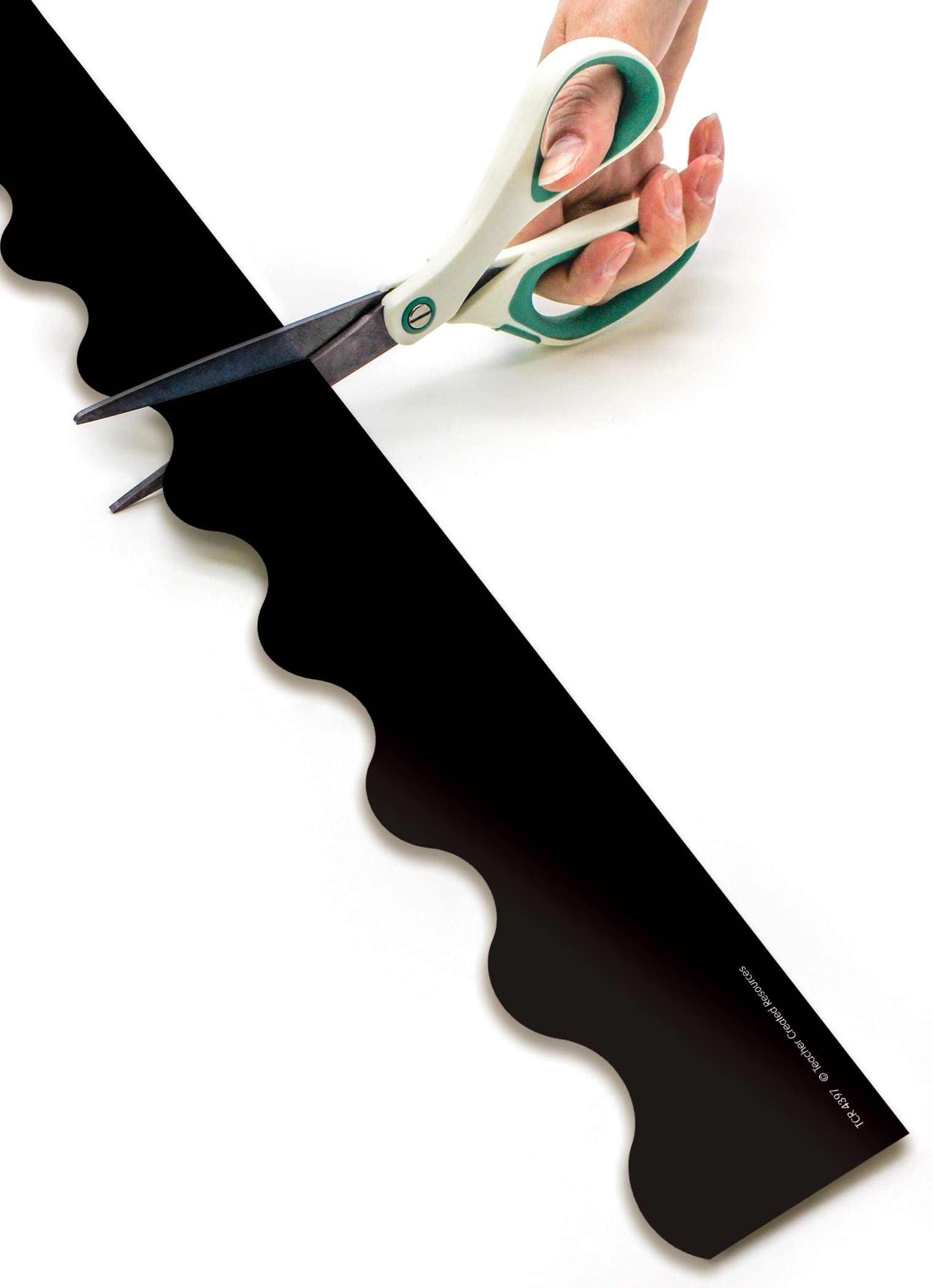 Bulletin Board Borders Teacher Created Resources Black Scalloped Border ...
