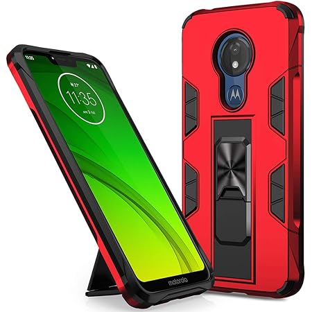 Amazon.com: Dionsibei Moto G7 Power Case Military Grade Built-in Kickstand Case with Stand ...