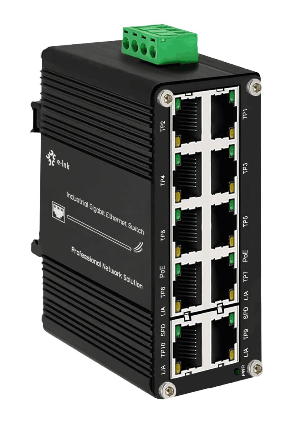 Amazon.com: Mini Industrial 8-Port 10/100/1000T 802.3at PoE + 2-Port 10 ...