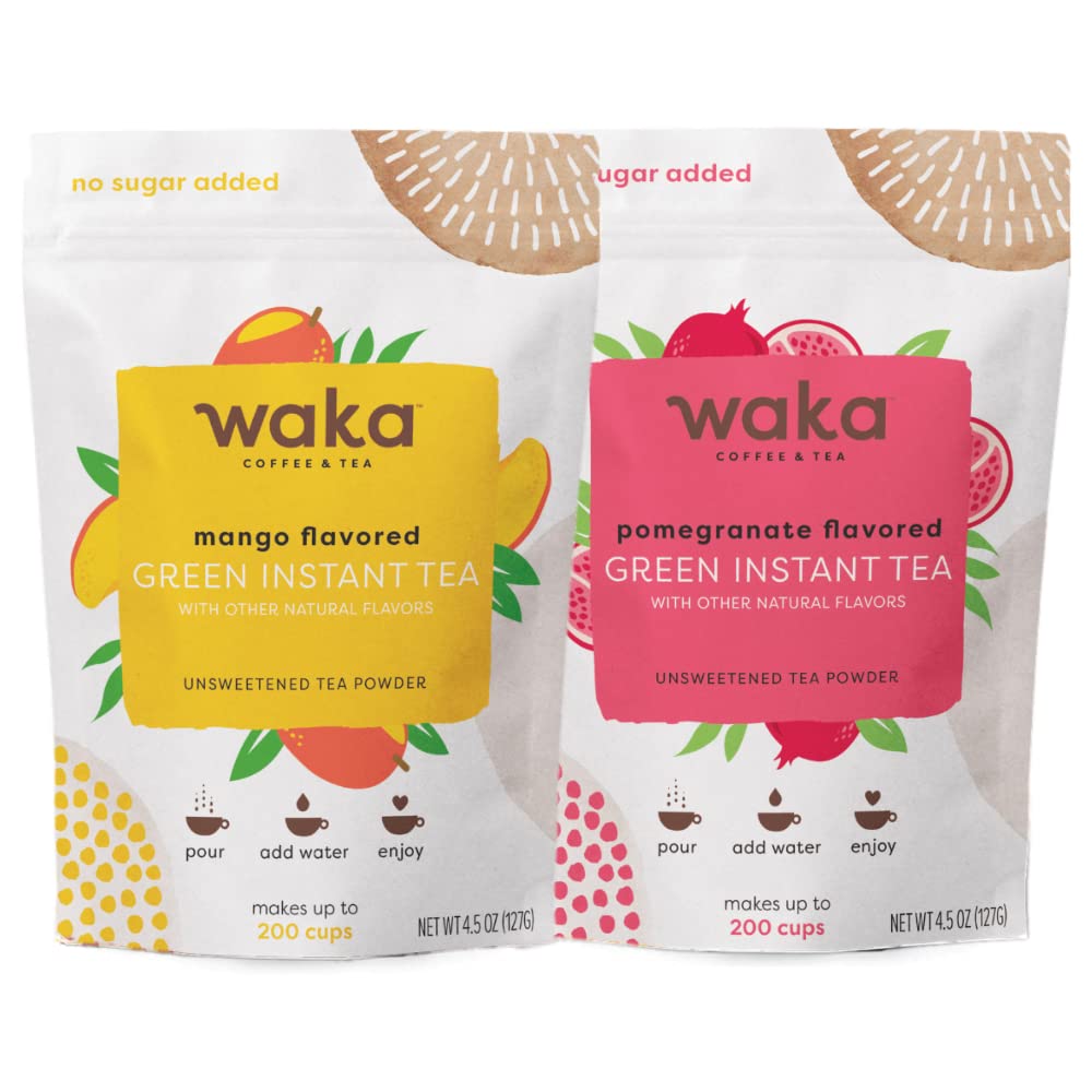 Amazon.com : Waka Instant Tea Mix, 2 Bag Bundle - 100% Tea Leaves, No ...