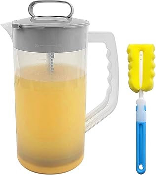 Amazon.com: 1 Pack Mixing Pitcher for Drink, 2 Quart/ 64oz Plastic ...