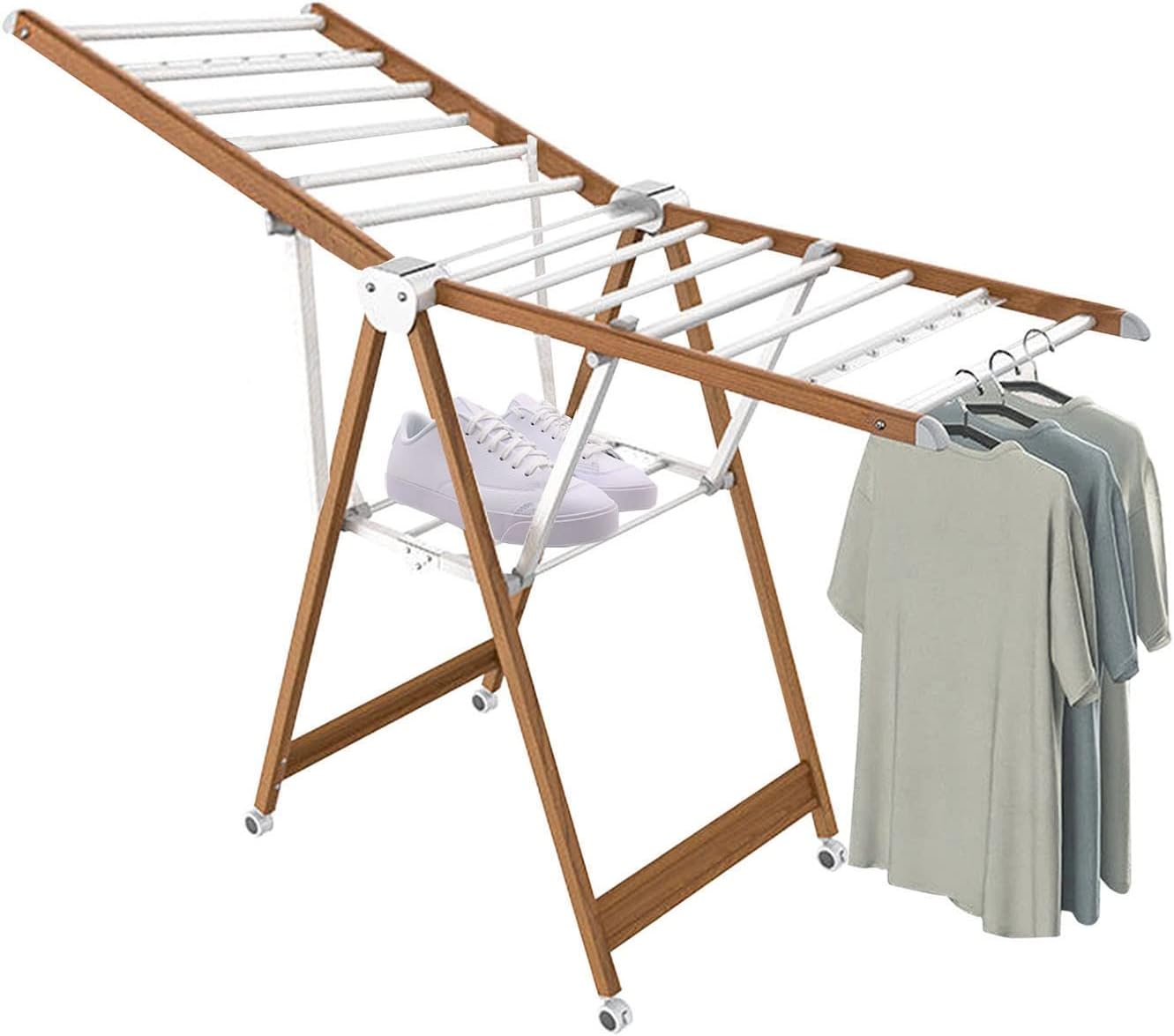 Amazon.com: SDdPulse Clothes Airer in Aluminium Alloy, 2 Tier Clothes ...