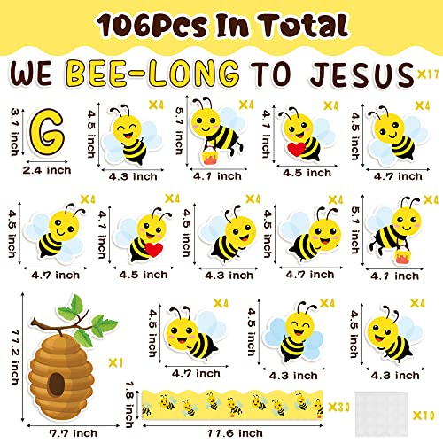 Snapklik.com : 106Pcs Christmas Bee Jesus Religious Bulletin Board ...