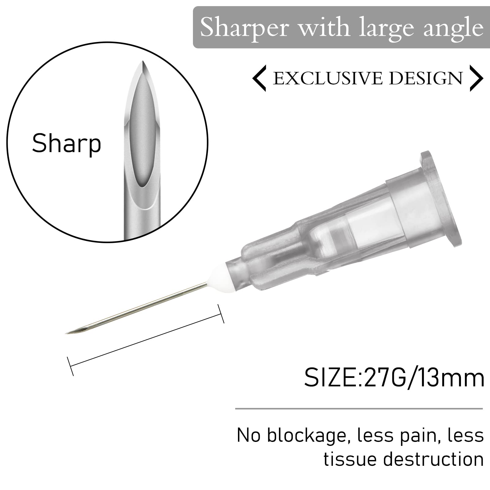 Snapklik.com : 27 Luer Lock 0.5 In Laboratory Tools Pack Of 100
