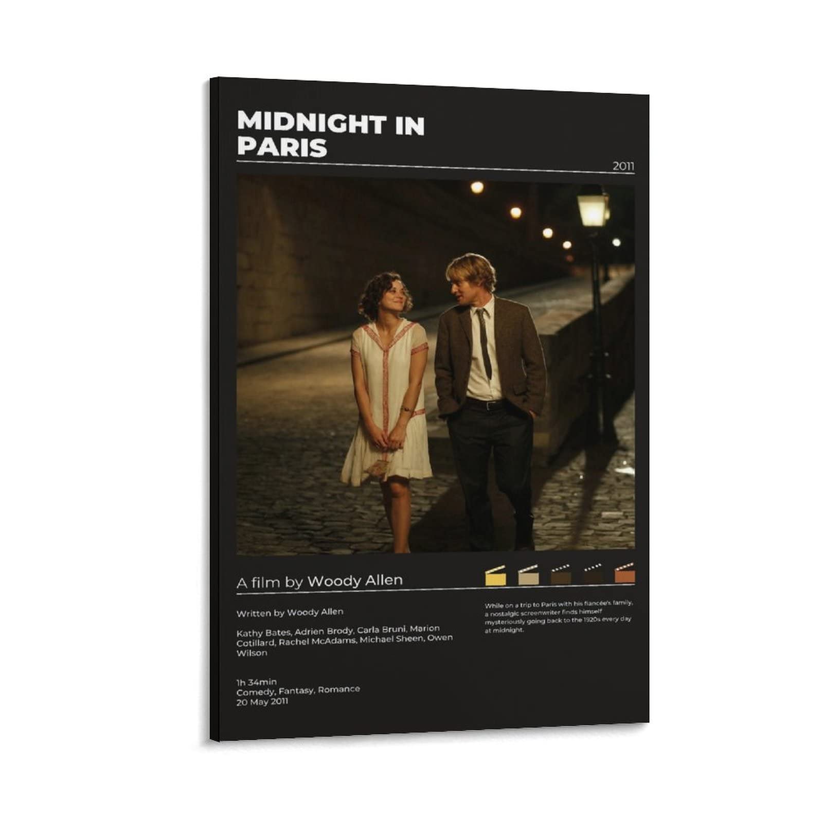 Midnight In Paris Minimalist Poster
