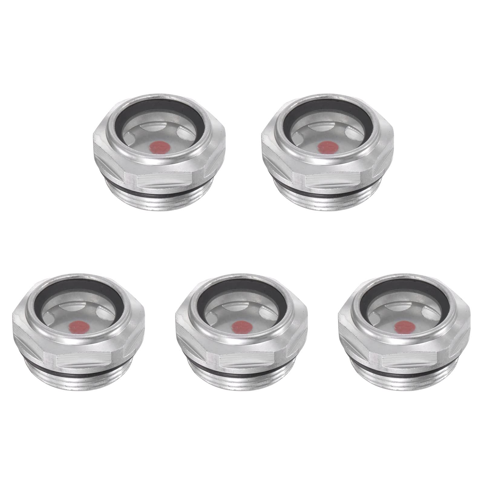 Buy uxcell Air Compressor Oil Level Gauge Glass M30x1.5mm Male Threaded ...