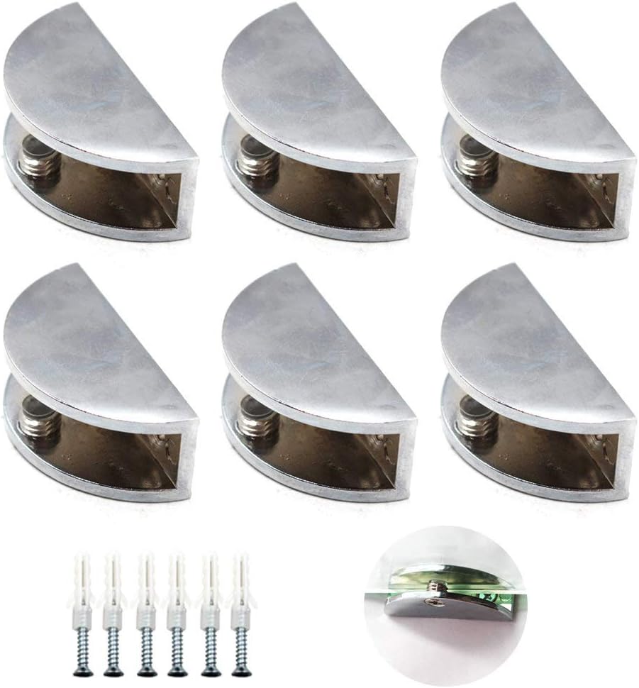 Amazon.com: Glass Clamp Zinc Alloy Glass Support Bracket Fit For 6-10mm ...