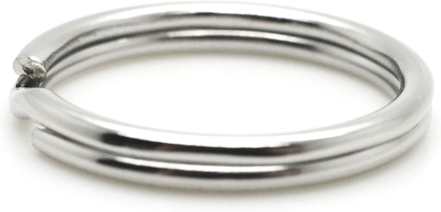 Amazon.com: 100pcs - 1" (25mm) Gold Brass Plated Steel Key Rings Split ...