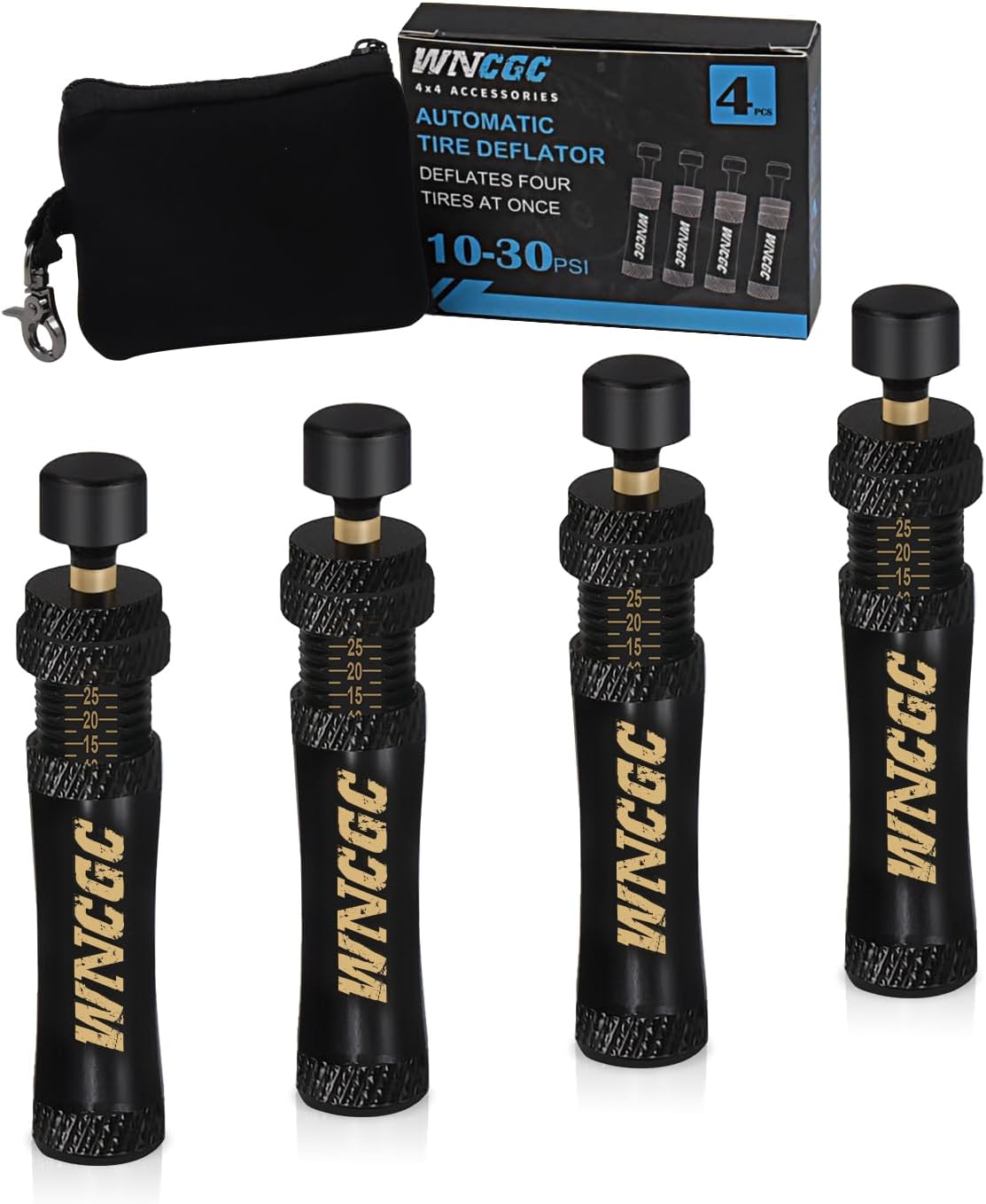 Amazon.com: WNCGC 4 Pcs Tire Deflator Valve Kit, Air Down Tire ...