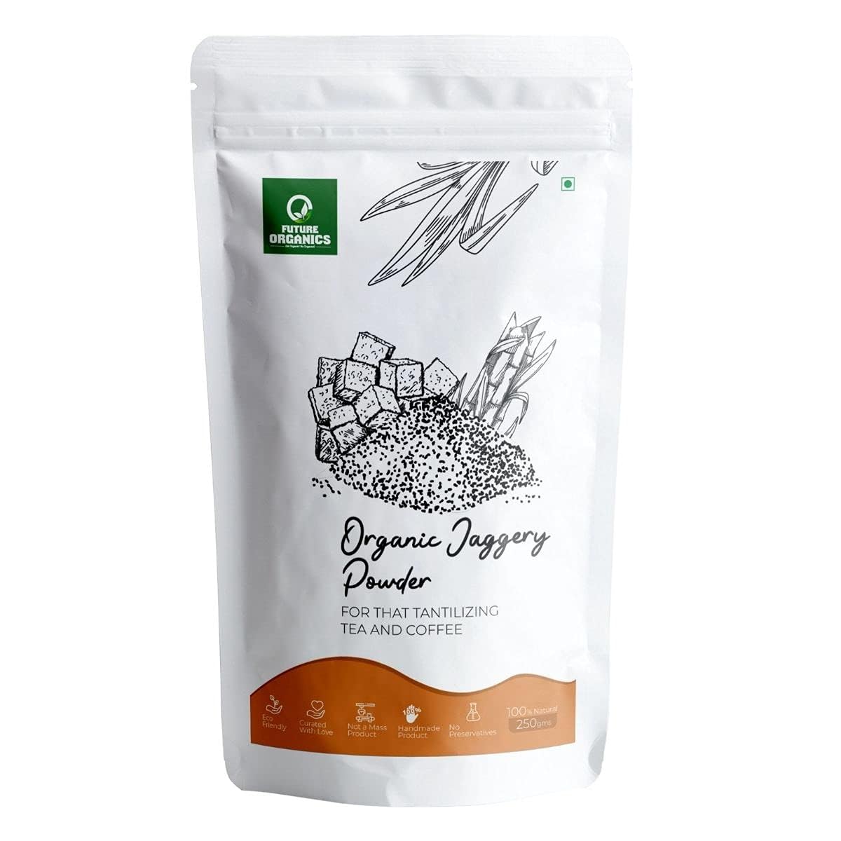 Future Organics Organic Jaggery Powder 500 Grams (250 Grams Each Pack ...