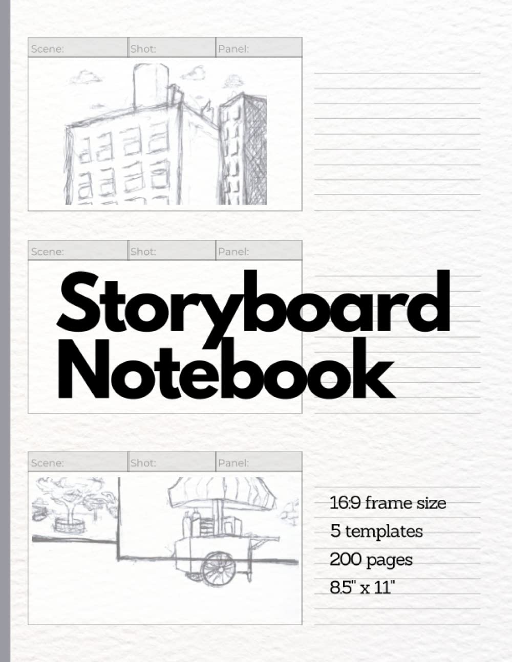 Blank Storyboard Notebook (Film, Video, Animation): Storyboard ...