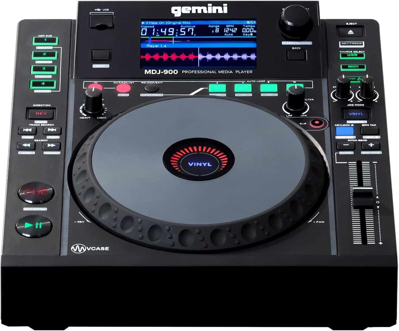 Gemini Sound CDM-4000BT: reproductor de CD de DJ todo en uno y ...