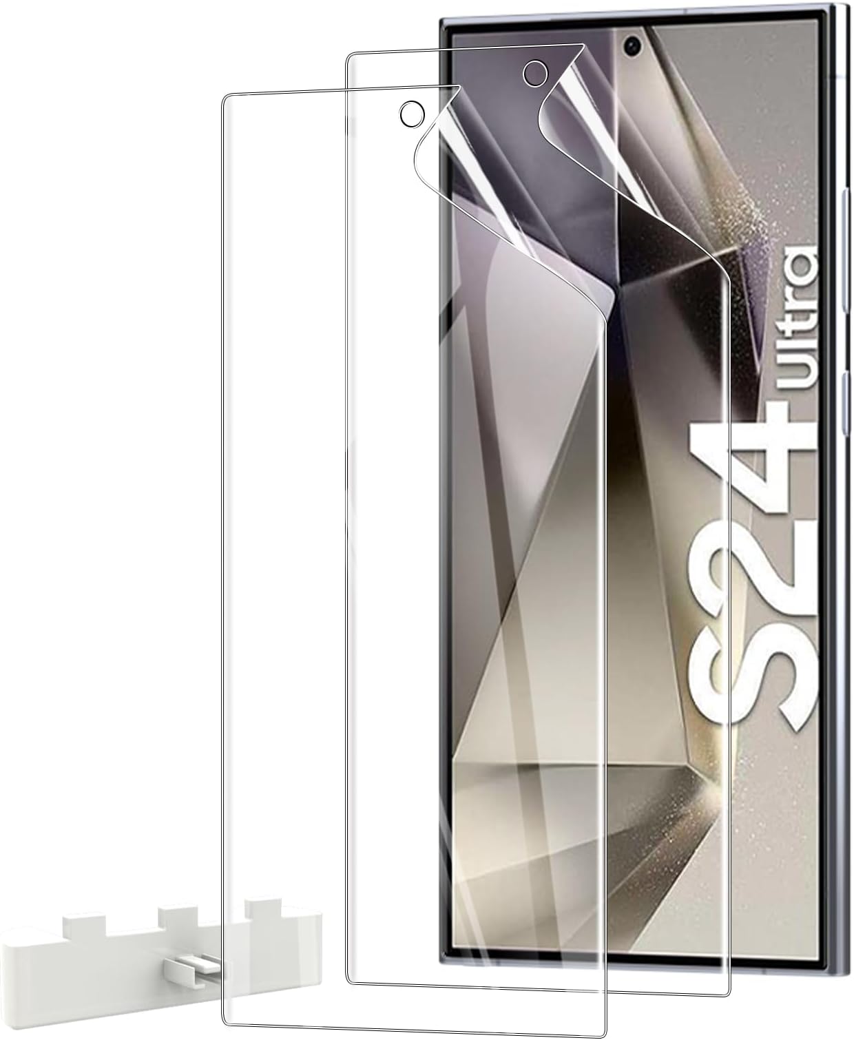 ivoler [2 Pack Tempered Glass Screen Protector for Samsung Galaxy S24 ...