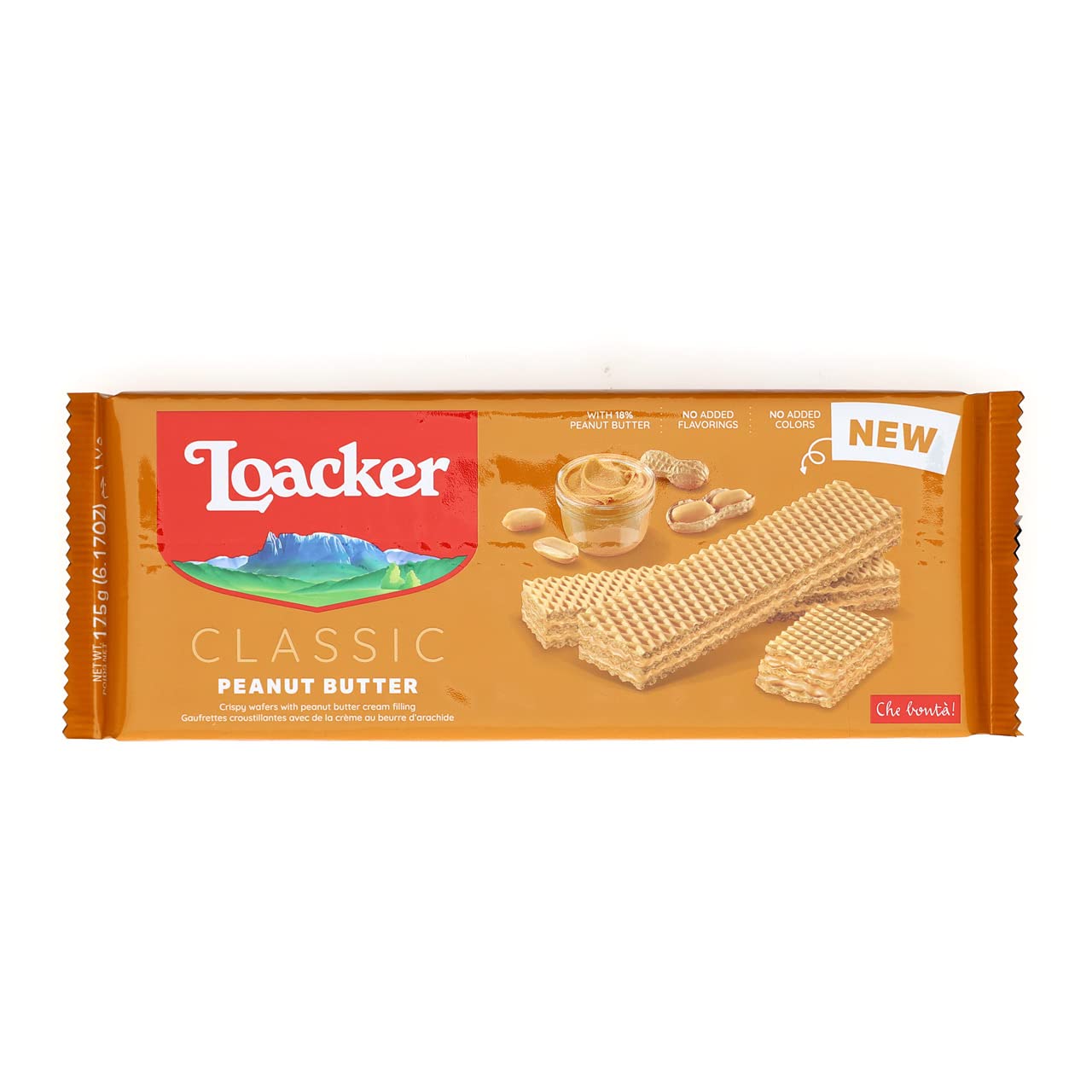 Amazon.com: Loacker Classic Peanut Butter Wafer Cookies | Crispy wafer ...
