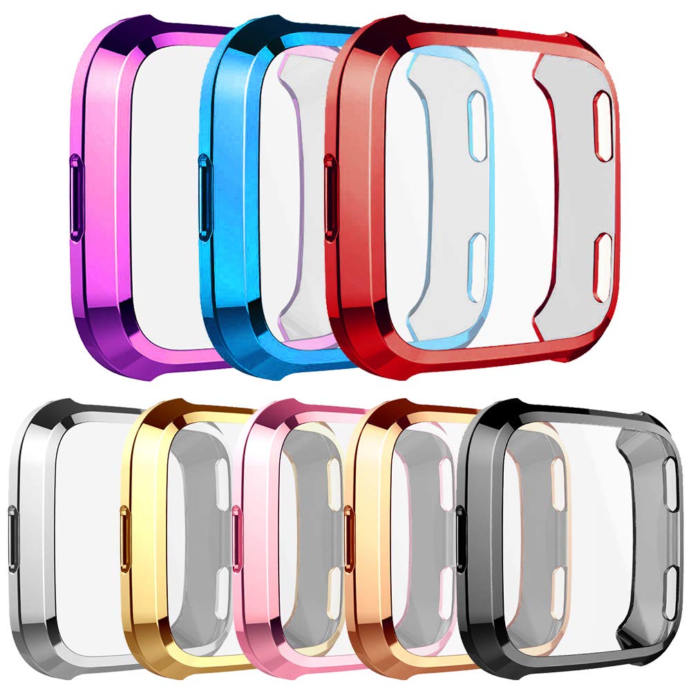 Amazon.com: [8-Pack] Screen Protector Case Compatible with Fitbit Versa ...