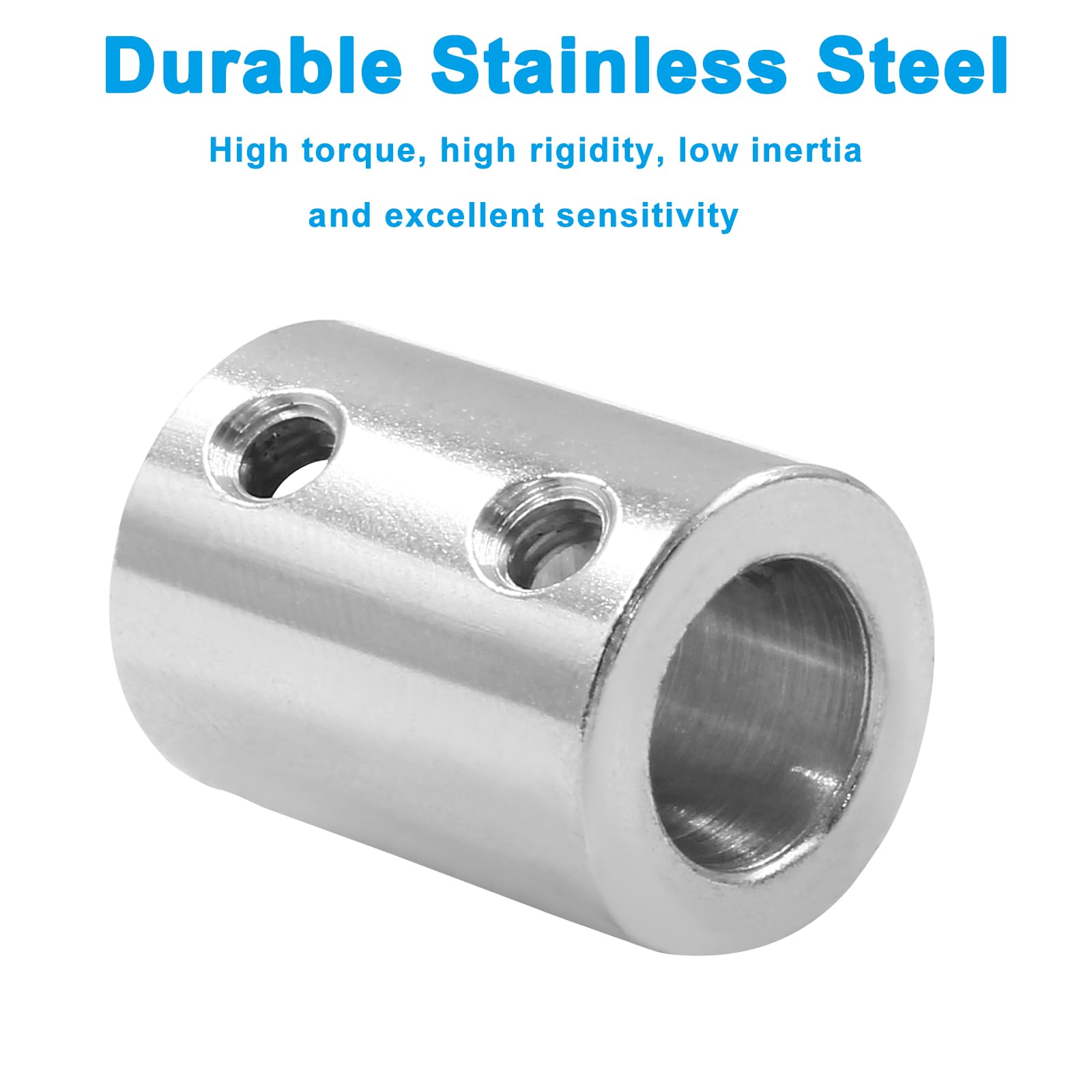 Snapklik.com : 2 Pcs Bore Rigid Coupling Set 10mm To 10mm Shaft Coupler ...