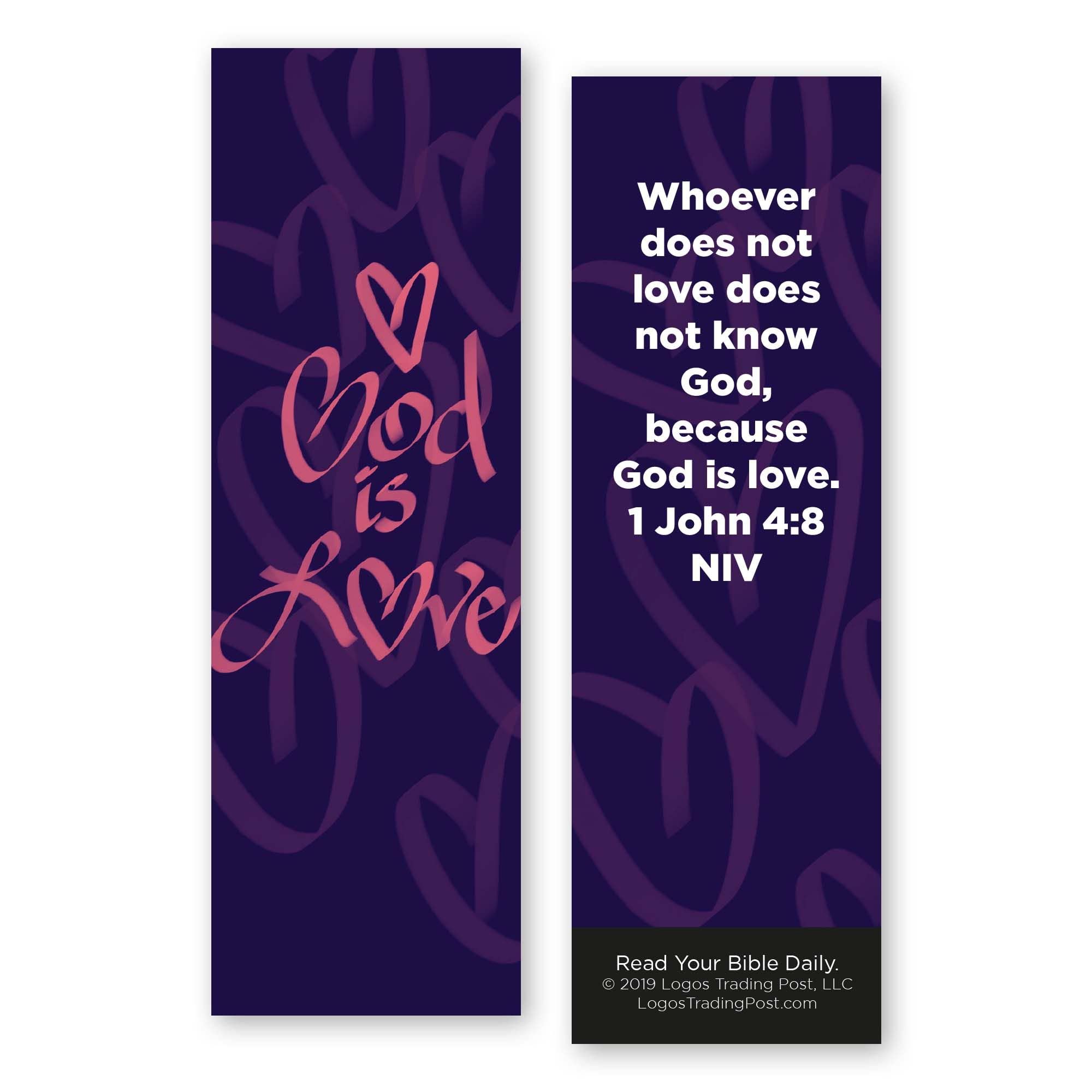 Snapklik.com : Children And Youth Bookmark, God Is Love, 1 John 4:8 ...