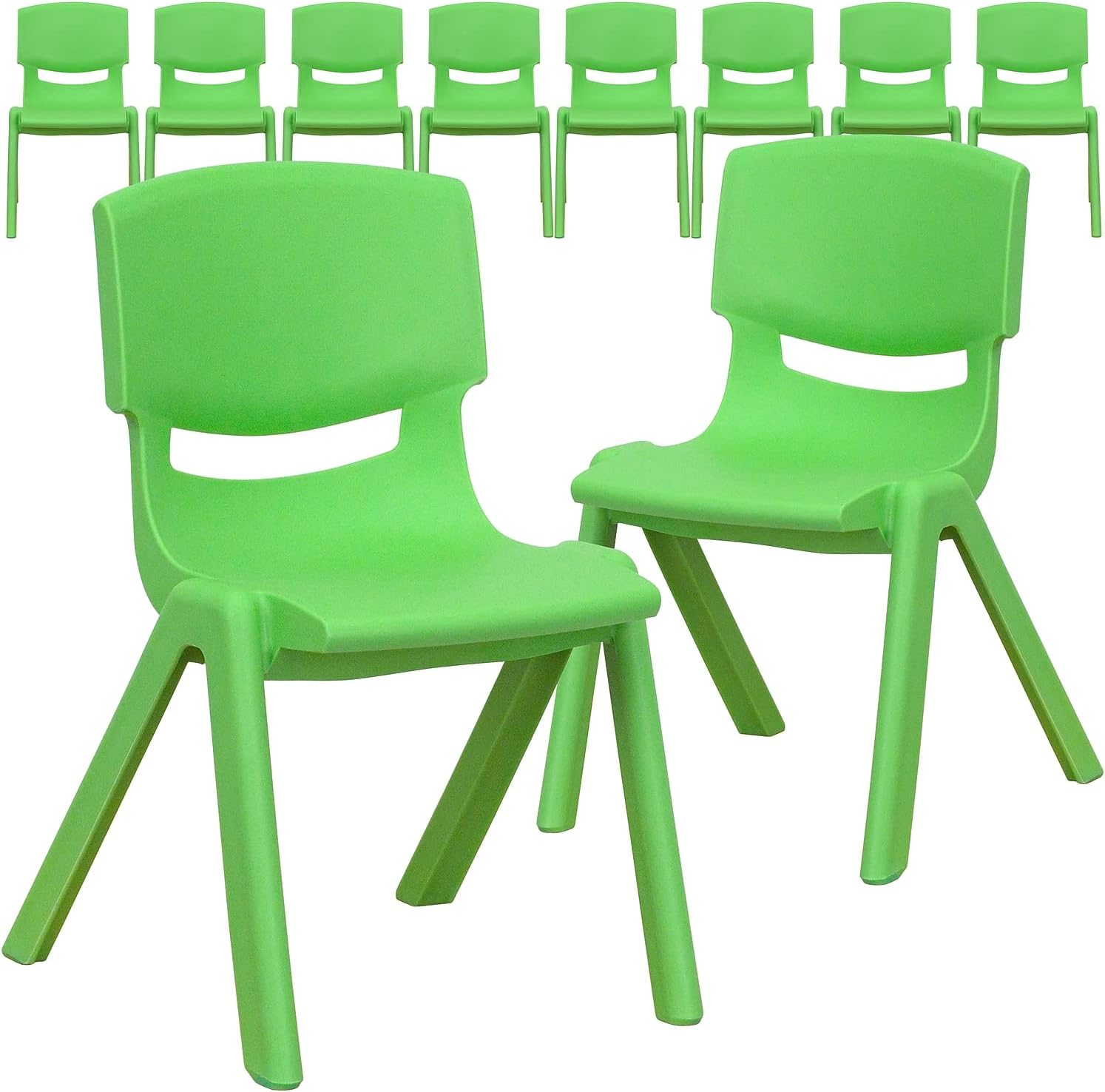Amazon.com: Tradder 20 Pcs Stackable School Chair Plastic Chairs with ...