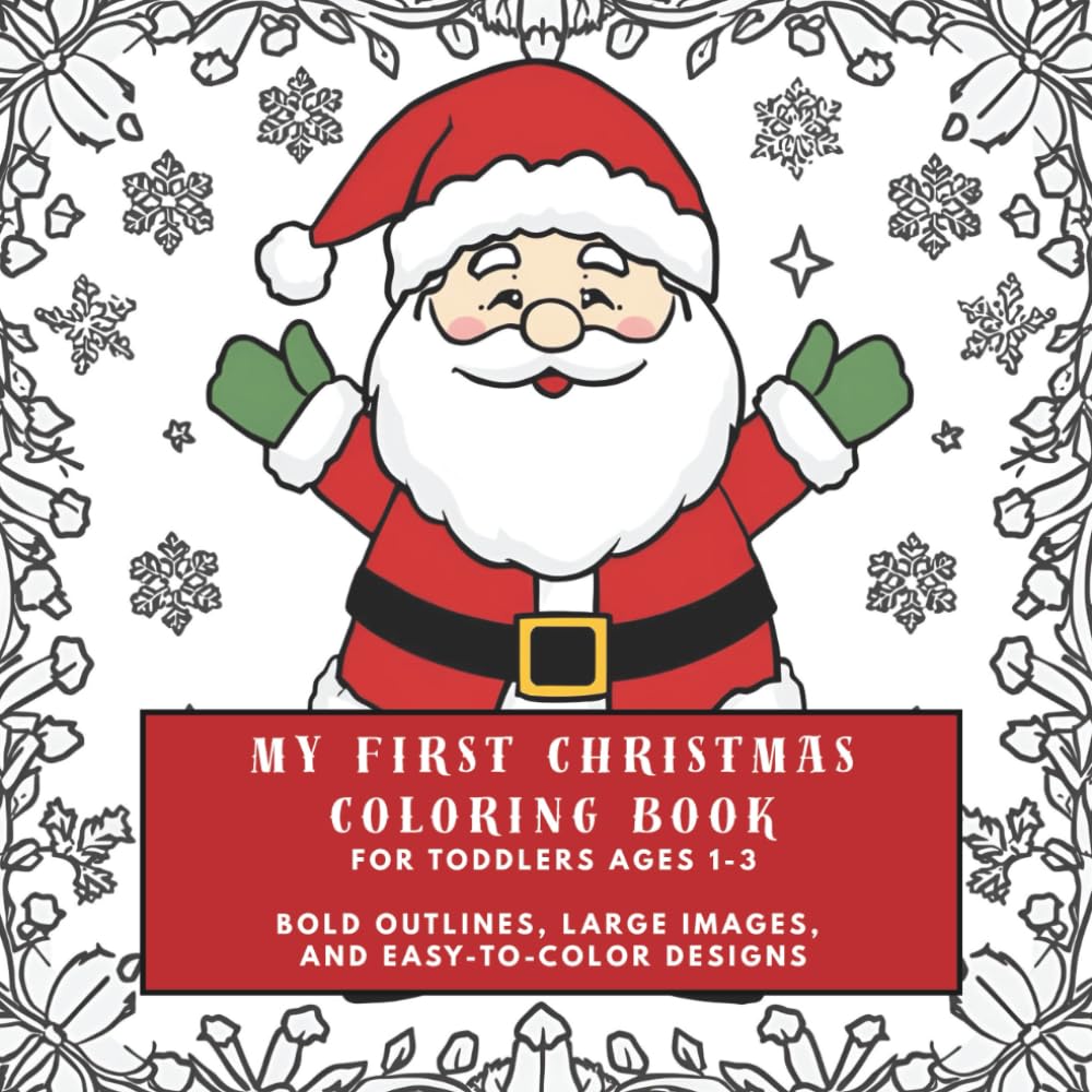 My First Christmas Coloring Book: Kraft, Isu: 9798277169643: Books ...