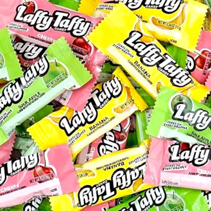 Amazon.com : Laffee Taffee Candy- 1.5 lbs Assorted Fruit Flavored ...
