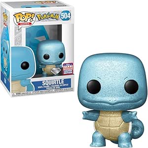 Funko Pop Pokemon Figurine Squirtle Carapuce 2021 Summer Convention Diamond Collection #504 ...