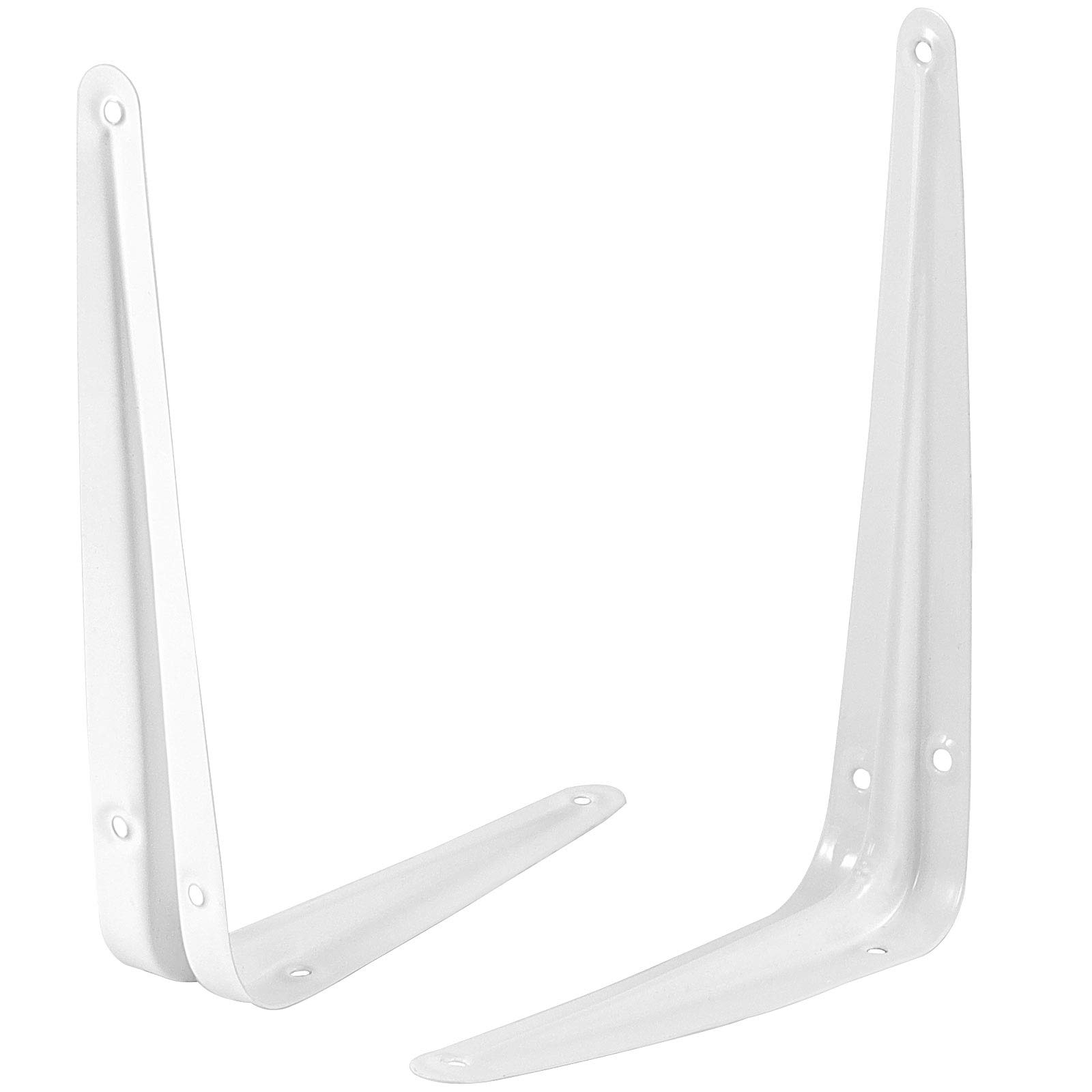 Snapklik.com : ZEONHEI 48 PCS 6 X 8 Inch White Shelf Brackets