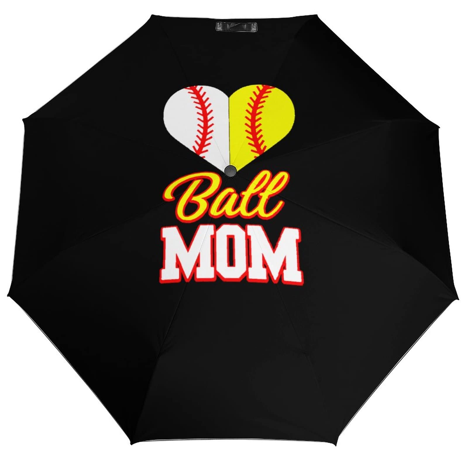 Amazon.com: Funny Ball Mom Softball Baseball Auto Umbrella Portable ...