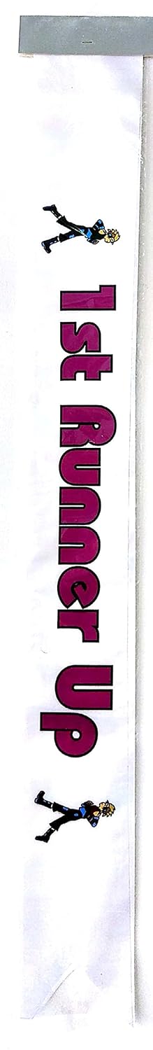 1st Runner up Sash - pack of 1 : Amazon.in: Toys & Games