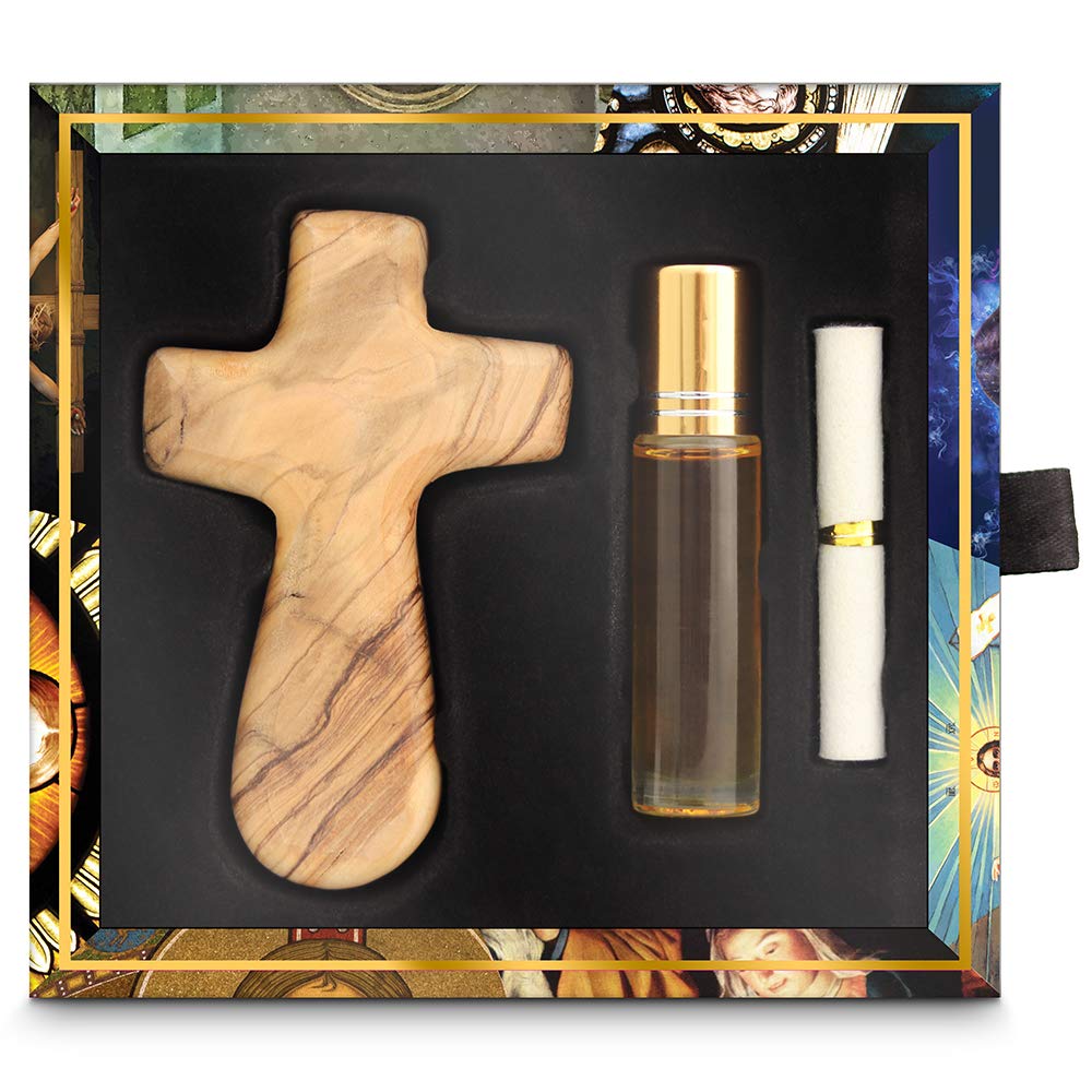 Buy HalleluYAH Olive Wood Holding Cross – Natural Wooden Smooth Caring ...