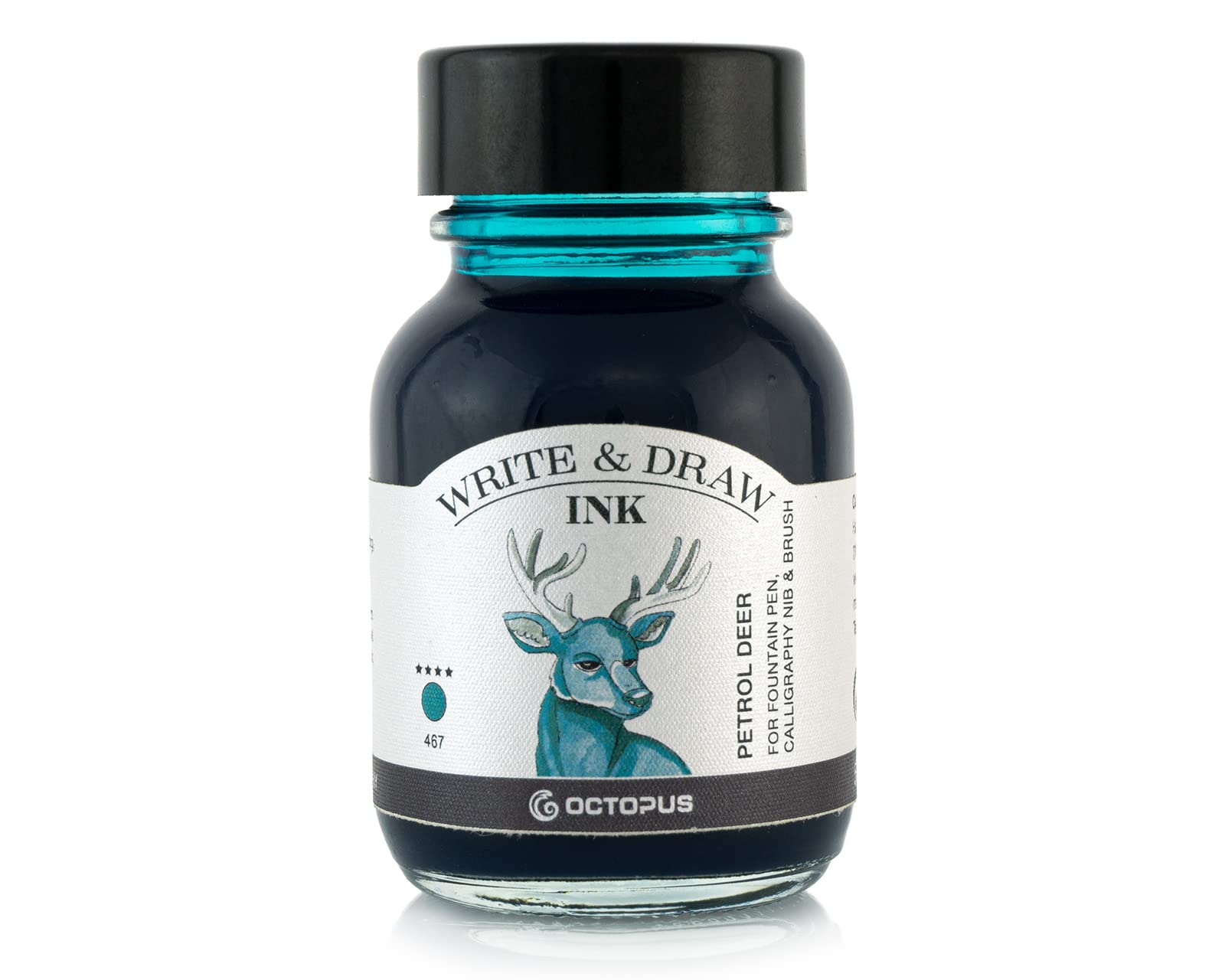 Octopus Write and Draw Ink 467 Petrol Deer Waterproof Ink for Writing ...