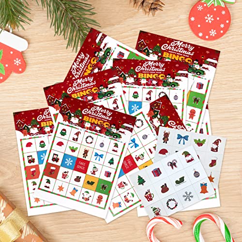 Snapklik.com : Hamdol Christmas Bingo Games Christmas Bingo Cards Board ...